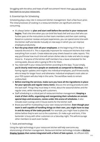 Kitchen Management: Manage Your Restaurant Kitchen Effectively | PDF