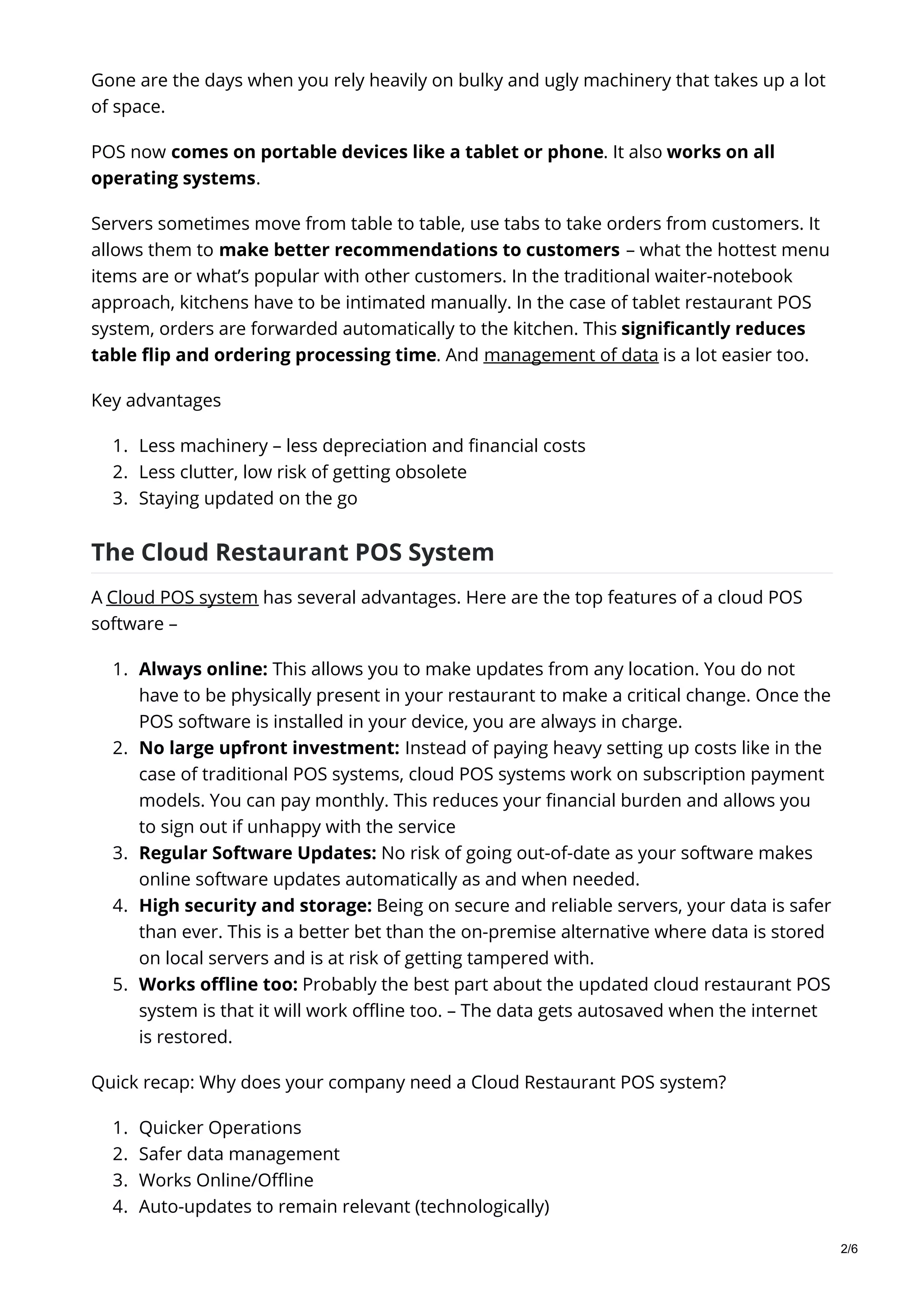 Restaurant POS Systems: Top Trends for 2019 | PDF