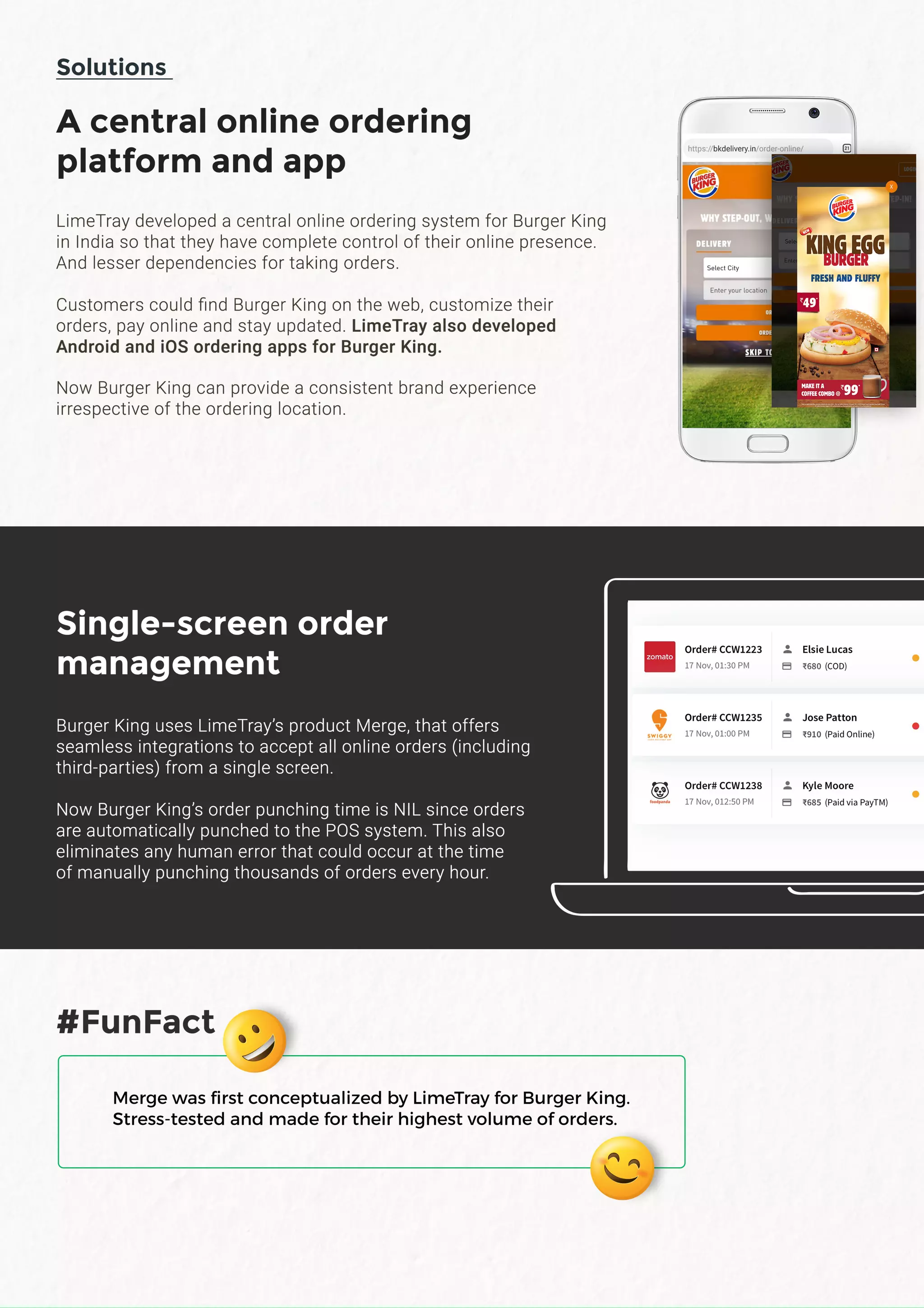 LimeTray- Helping Burger King Grow | PDF