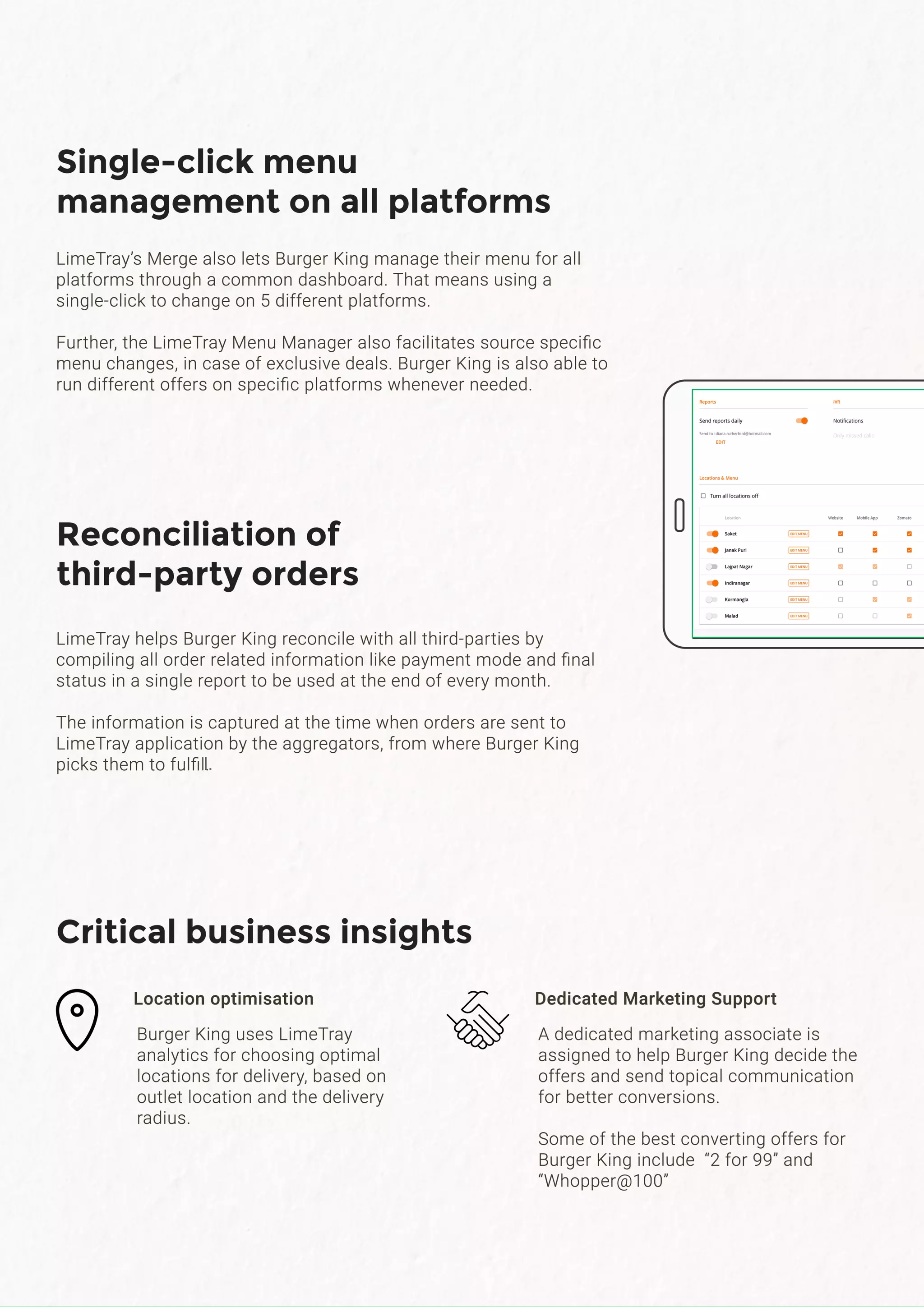LimeTray- Helping Burger King Grow | PDF