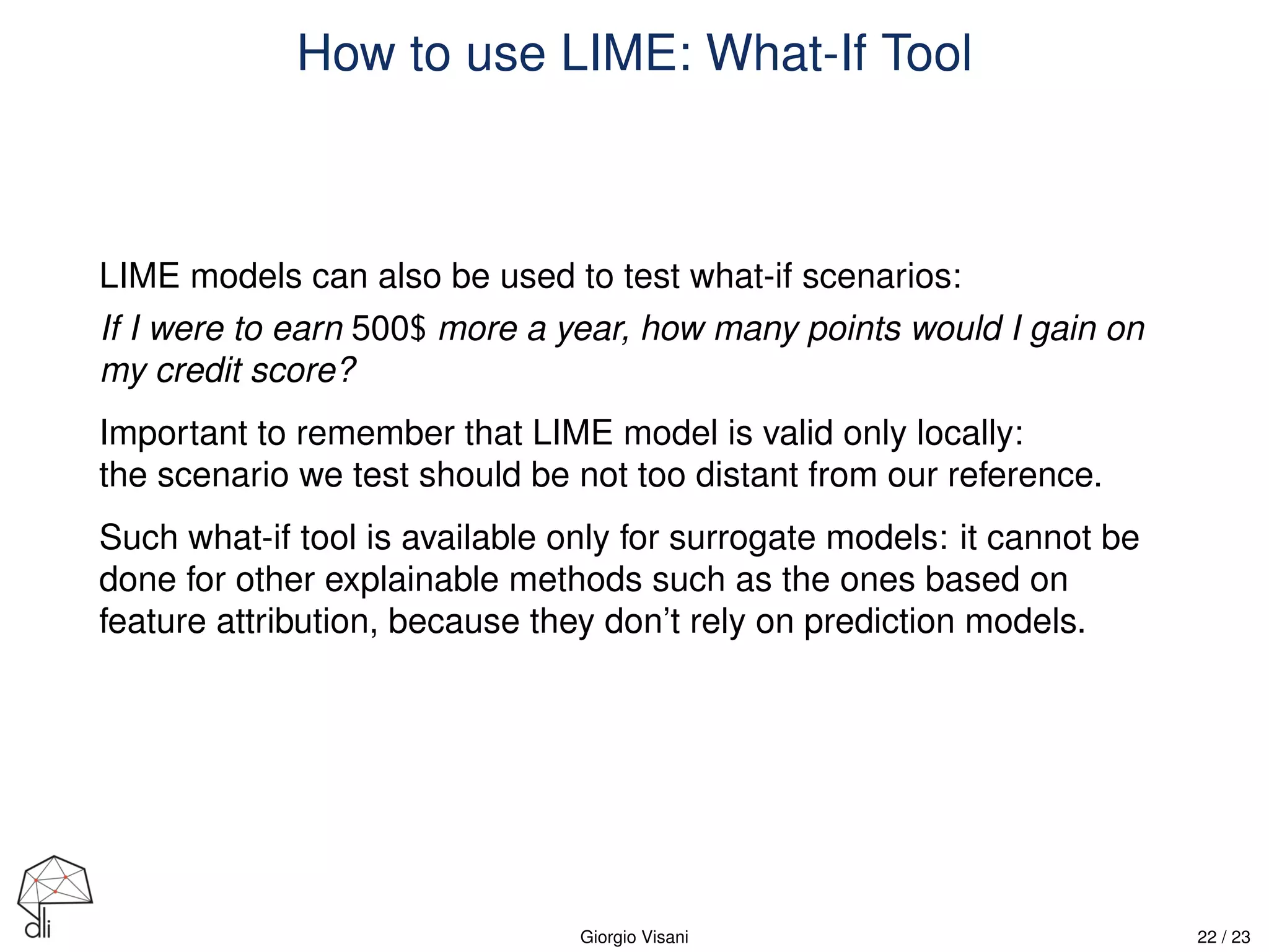 Machine Learning Explanations: LIME framework | PDF