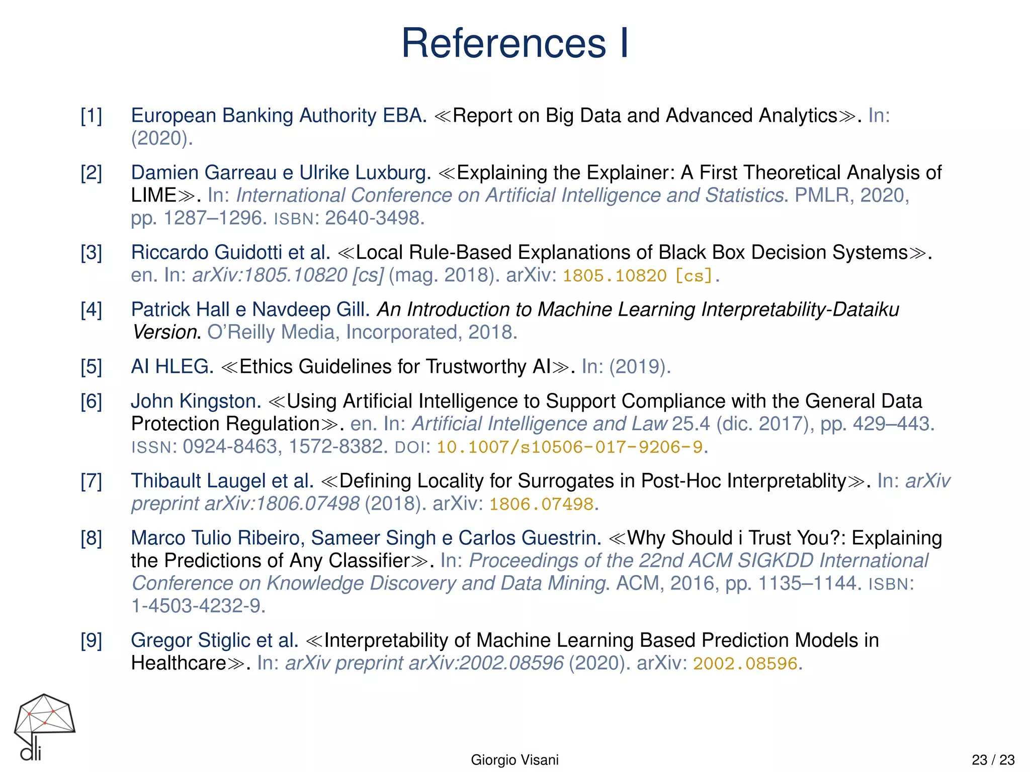Machine Learning Explanations: LIME framework | PDF