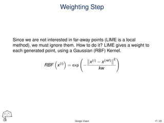 Machine Learning Explanations: LIME framework | PDF