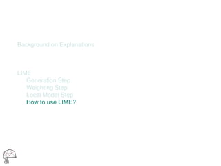 Machine Learning Explanations: LIME framework | PDF