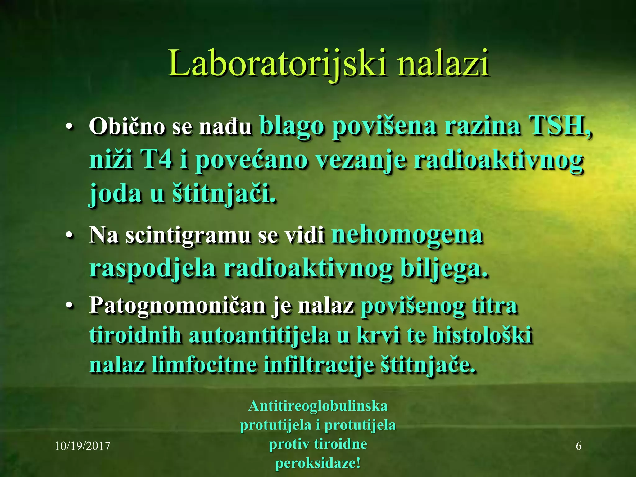 Limfocitni autoimunosni tiroiditis (hashimotov tiroiditis) | PPSX