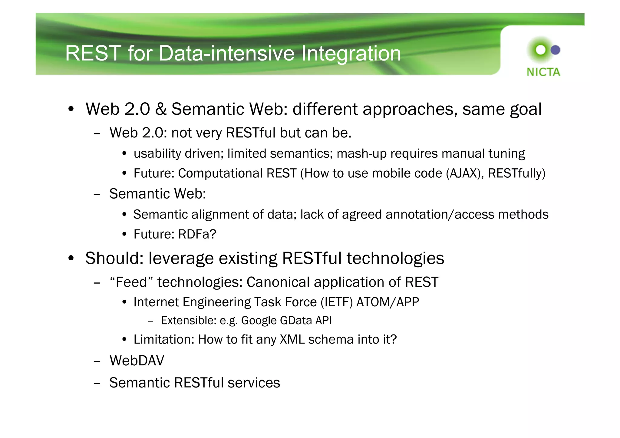 Applications of the REST Principle | PPT