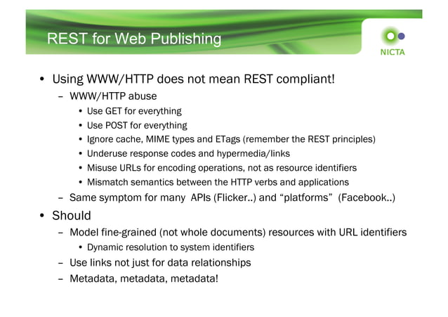 Applications of the REST Principle | PPT