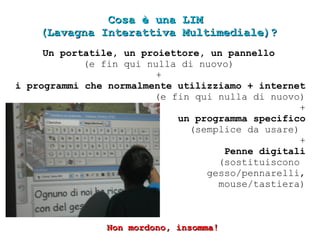 Introduzione all'uso delle LIM in classe | PDF
