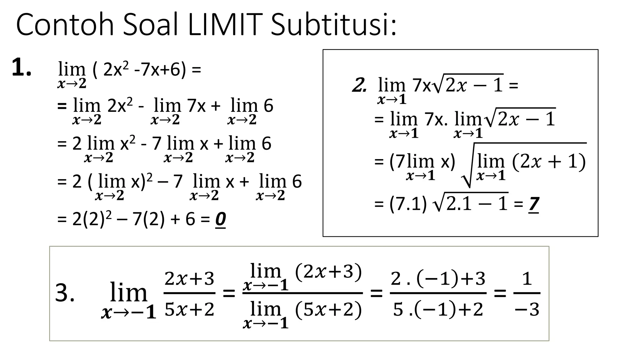 Limit - kalkulus 1 | PPTX