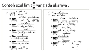 Limit - kalkulus 1 | PPTX