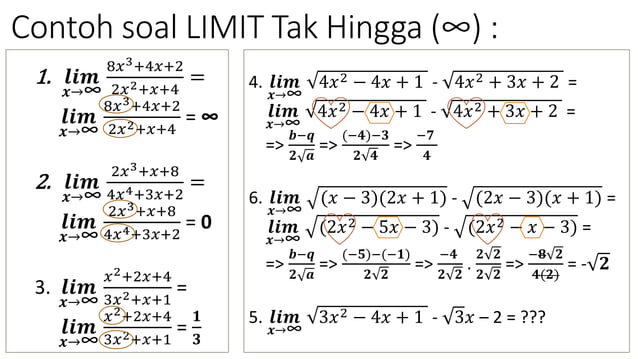 Limit - kalkulus 1 | PPTX