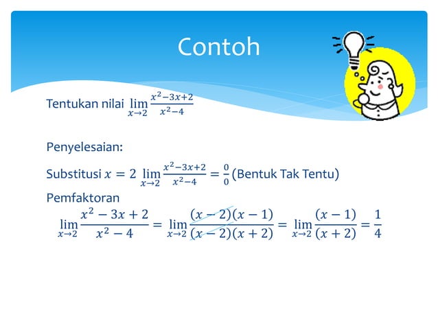 Limit dan Sifat-sifatnya | PPTX