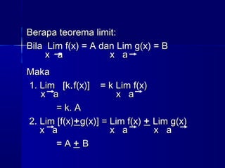 MATEMATIKA BAB LIMIT FUNGSI | PPT