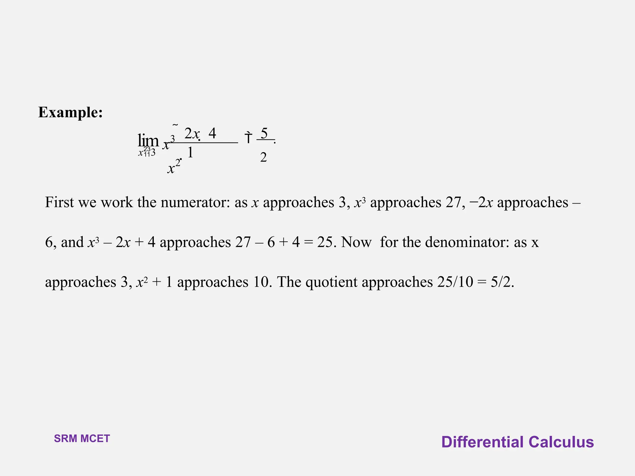 Limits-Differential calculus-Examples-PPT | PPTX