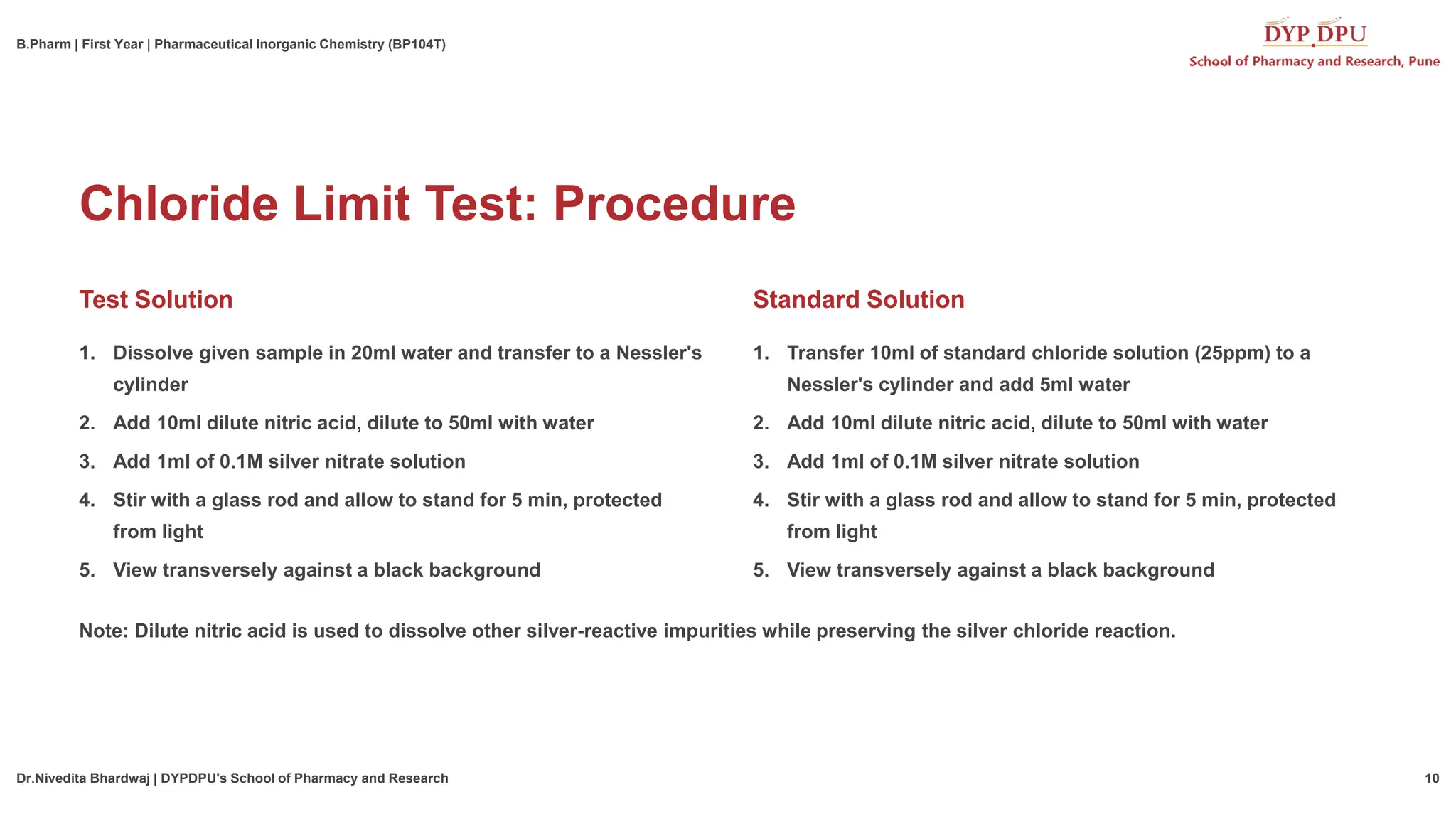 Limit-Tests-PIC.pdf chloride test and sulphur | PDF