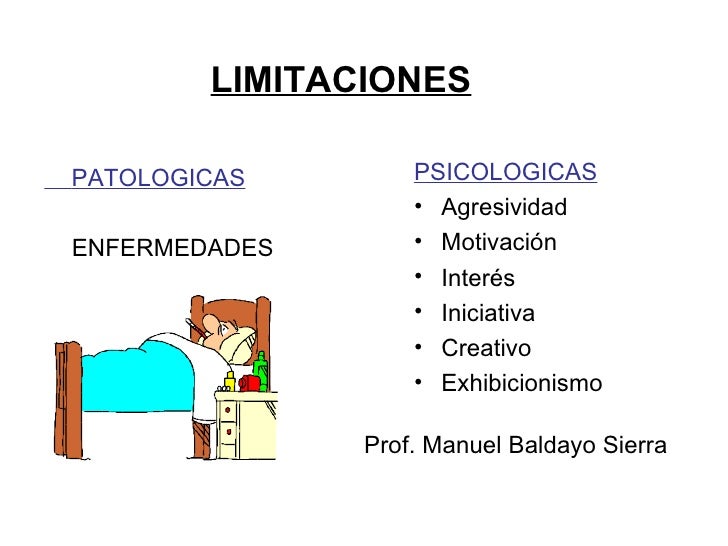 Limitaciones en la actividad fisica