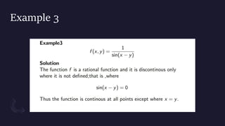 Limit and continuity | PPTX