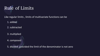 Limit and continuity | PPTX