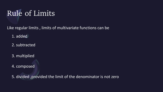 Limit and continuity | PPTX | Physics | Science