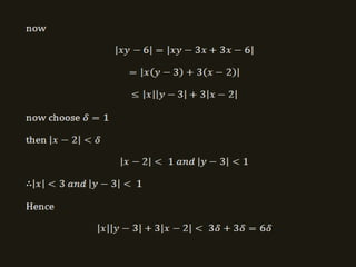 Limit and continuity for the function of two variables | PPTX