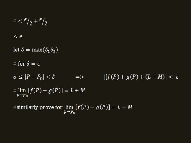 Limit and continuity for the function of two variables | PPTX