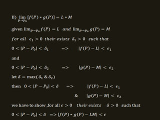 Limit and continuity for the function of two variables | PPT