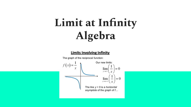 Limit at infinity algebra | PPT