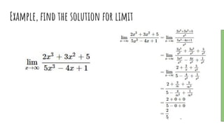 Limit at infinity algebra | PDF