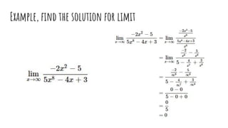 Limit at infinity algebra | PDF