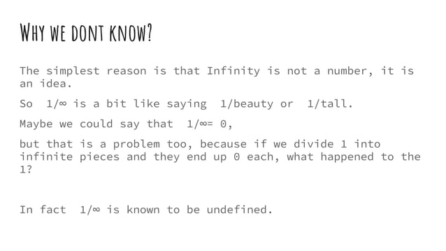 Limit at infinity algebra | PPT