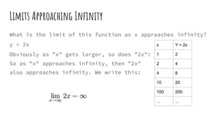 Limit at infinity algebra | PPT