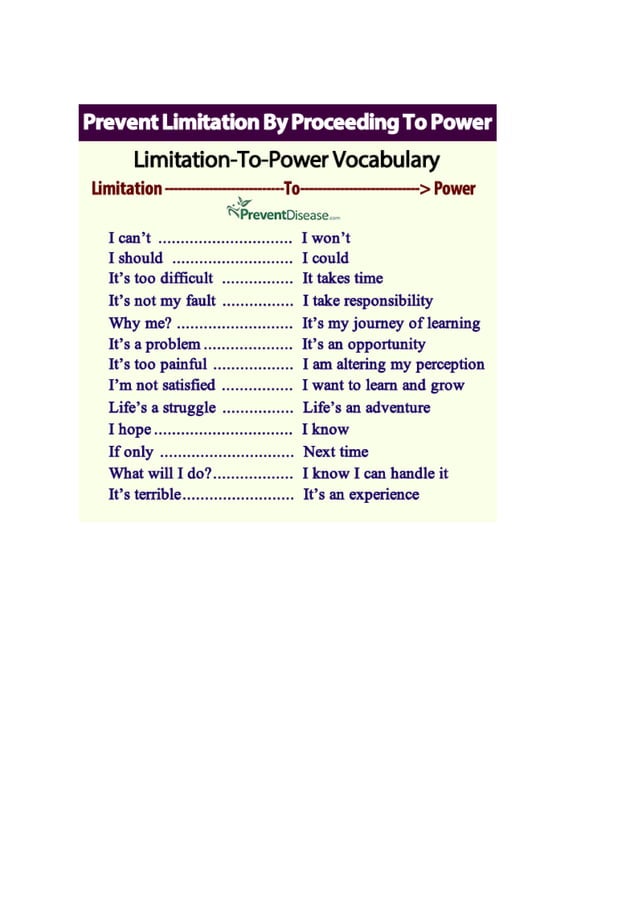 Limitation to power | DOCX