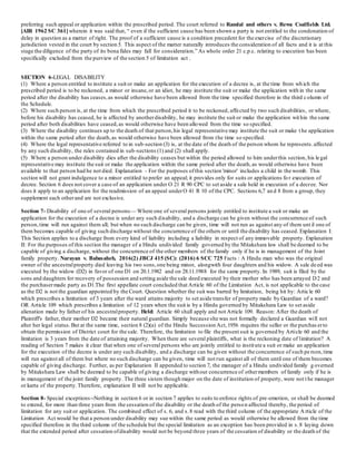Limitation of suit, appeal and execution | DOCX
