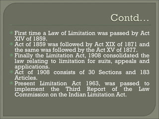 Limitation act | PPT