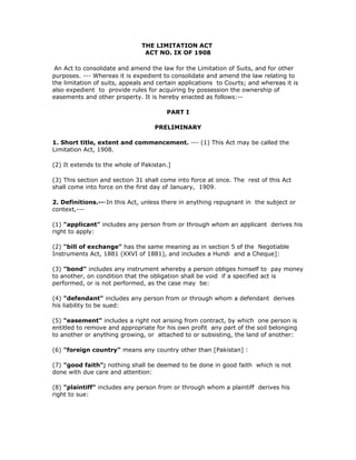 Limitation Act - 1908.pdf
