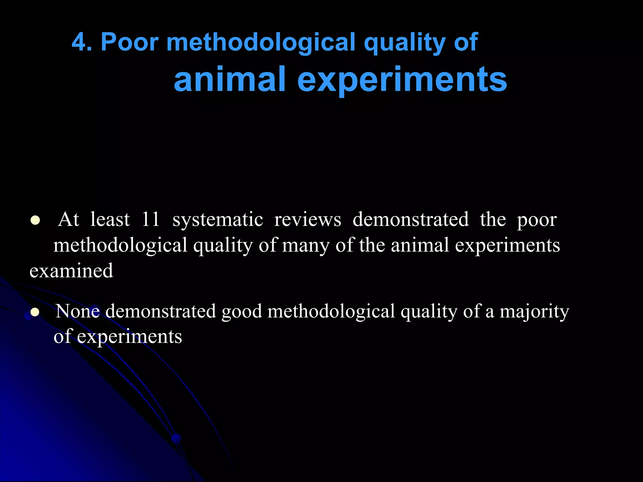 Assignment on Limitation of animal experimentation | PDF