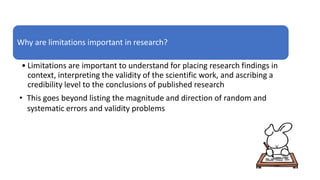Limitation of the Study | PPTX