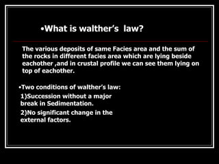 Limitation Of Walthers Law | PPT | Geology | Science
