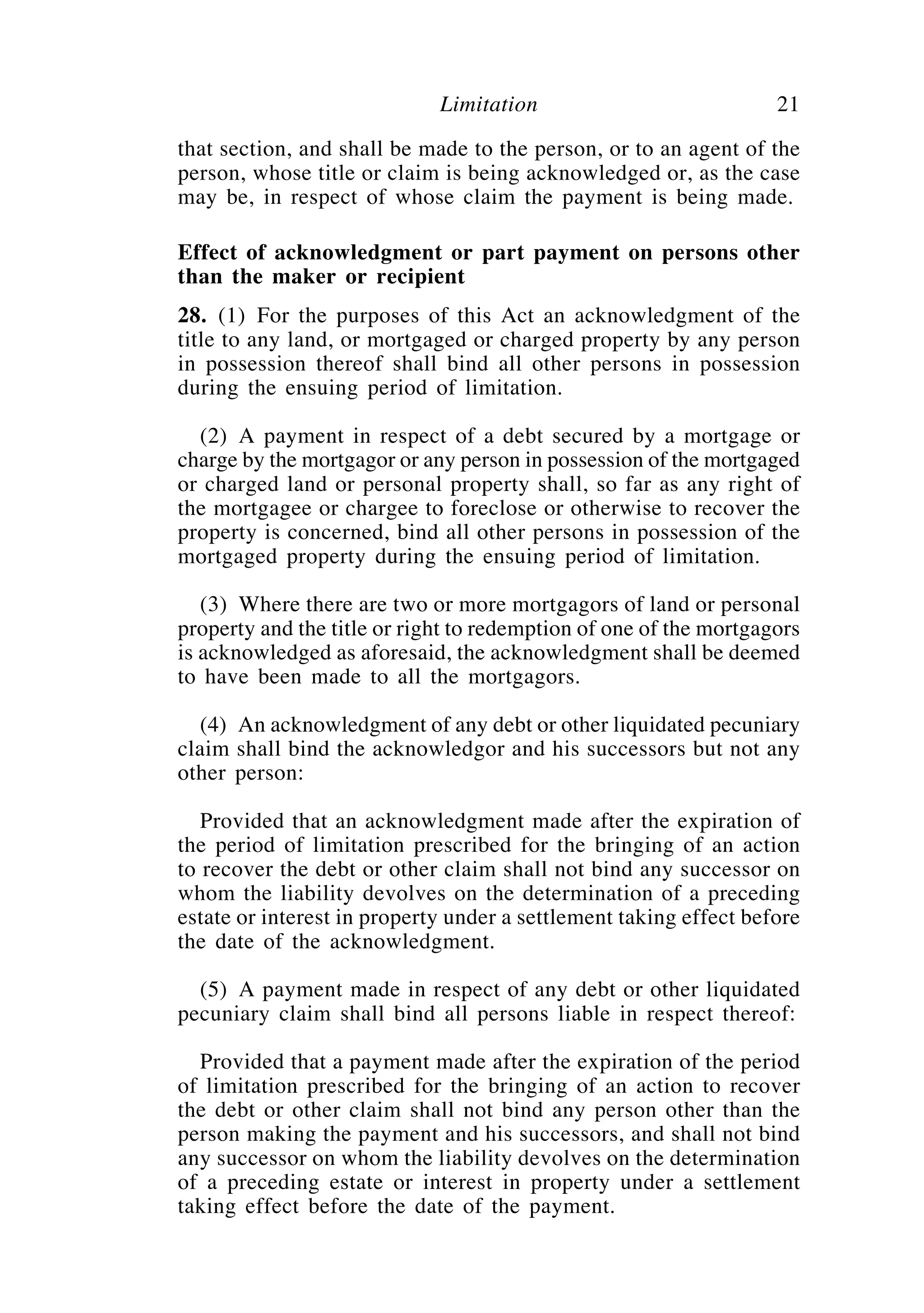 Limitations Act 1953 | PDF