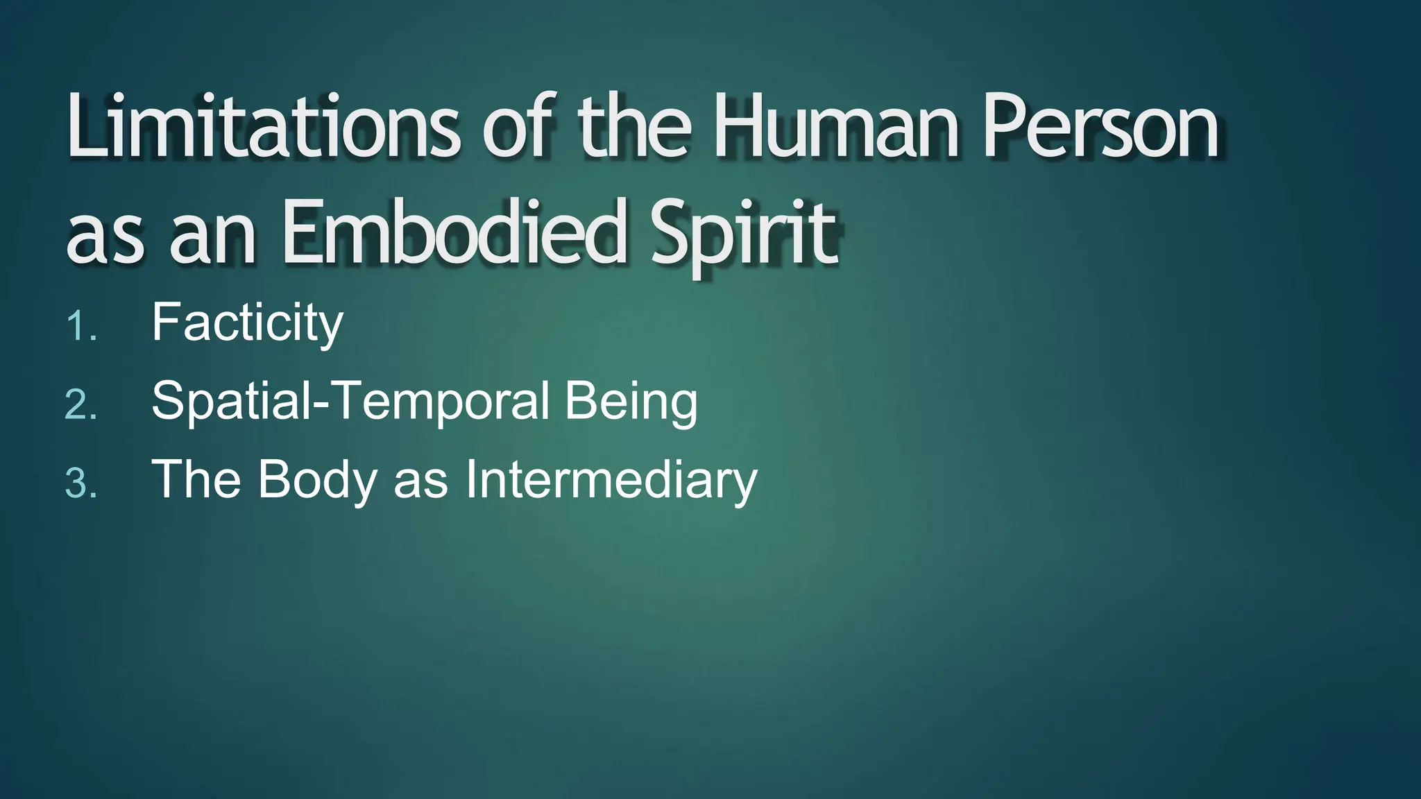 Limitations and Transcendence Lessons for 12th | PPTX