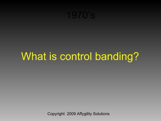 Limitations of Control Banding | PPT
