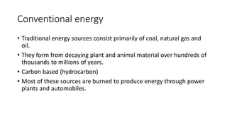 Limitations of conventional sources of energy | PDF