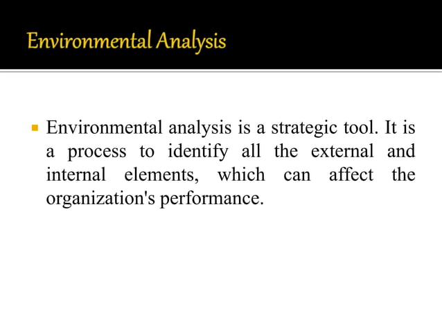 Limitations of Environmental Analysis | PPTX