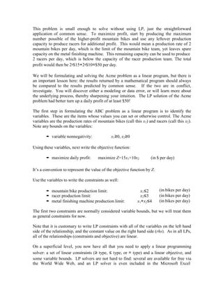 Limitations of linear programming | DOCX
