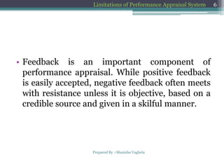 Limitations of performance appraisal system | PPTX