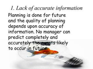 Limitations of planning | PPTX | Science