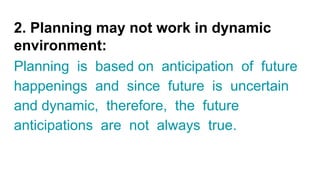 Limitations of planning | PDF