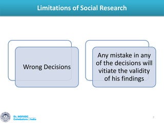 Limitations of social research | PPTX