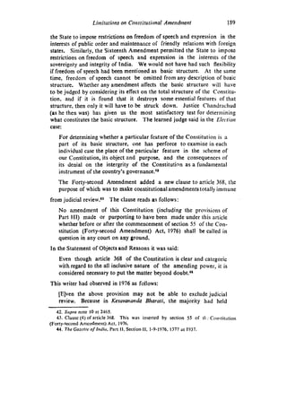 Limitations on constitutional amendment | PDF