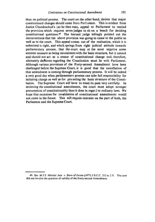 Limitations on constitutional amendment | PDF